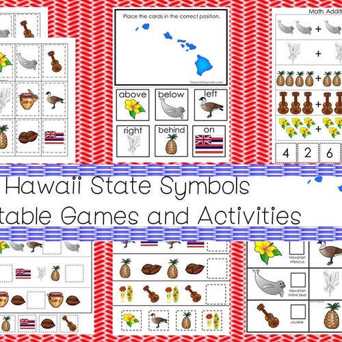 30 Alaska State Symbols Themed Learning Games Download. ZIP - Etsy
