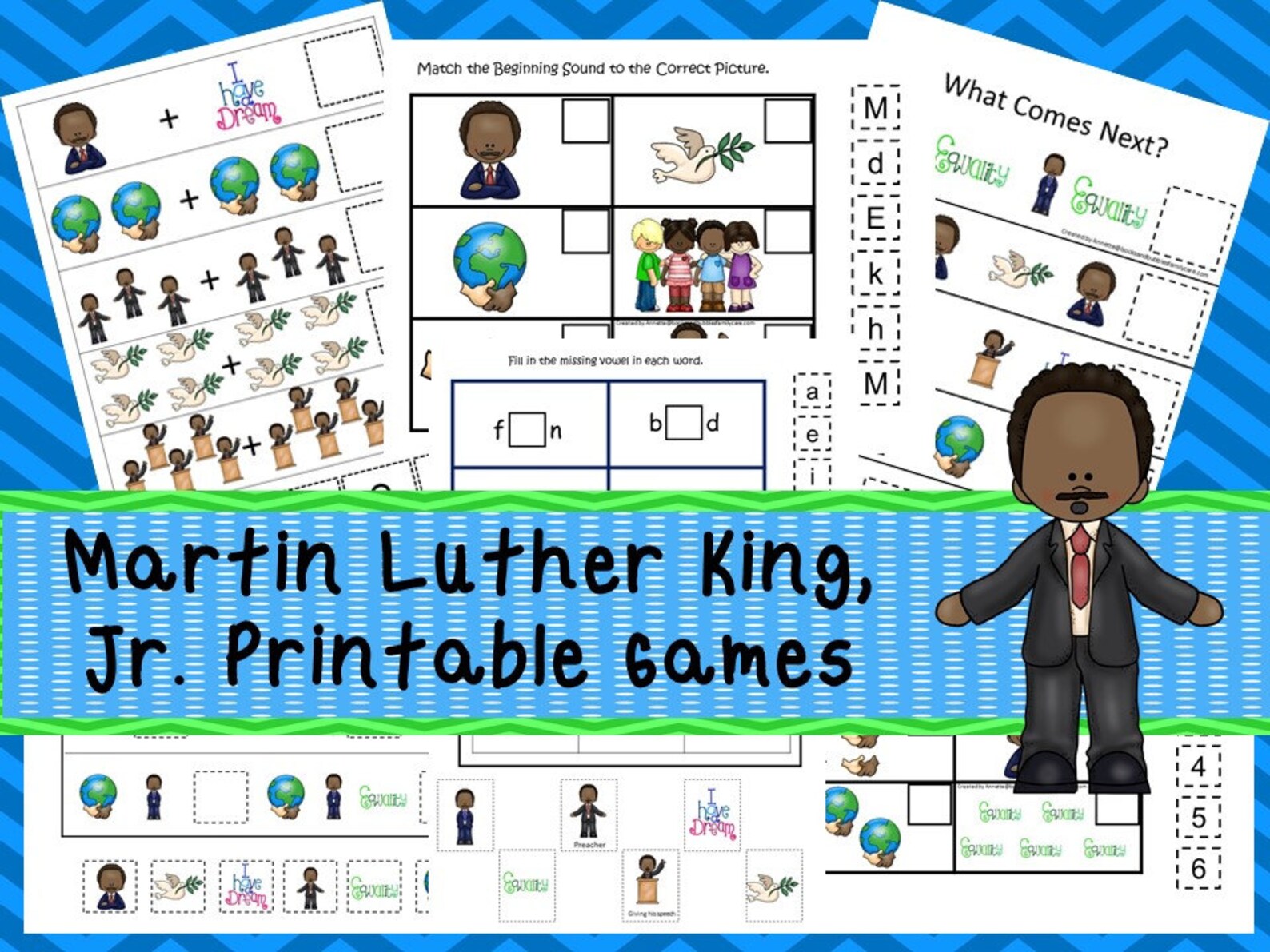 30 Martin Luther King Jr. Games Download. Games and Activities - Etsy