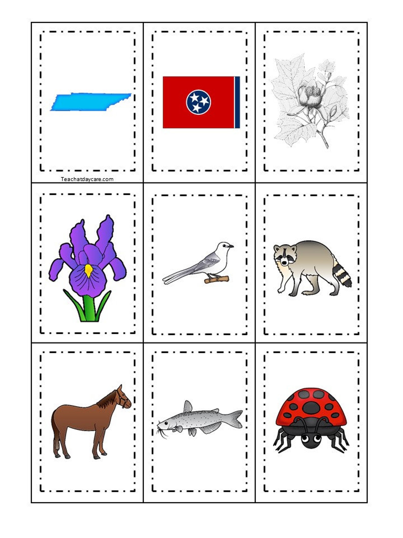 30 Tennessee State Symbols themed Learning Games Download. ZIP | Etsy