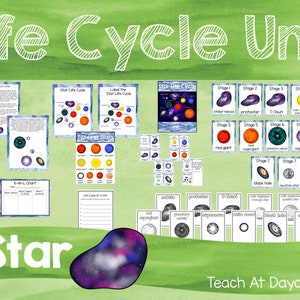 Life Cycle of a Star Science Curriculum Unit. Worksheets, Activities ...