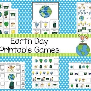 30 Earth Day Games Download. Games and Activities in PDF Files. - Etsy