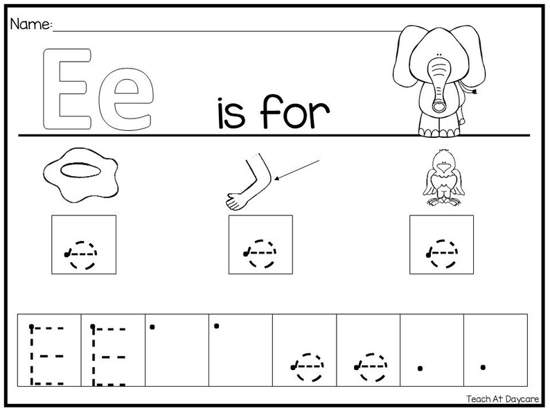 26 Alphabet Phonics Color Box Tracing and Box Writing | Etsy