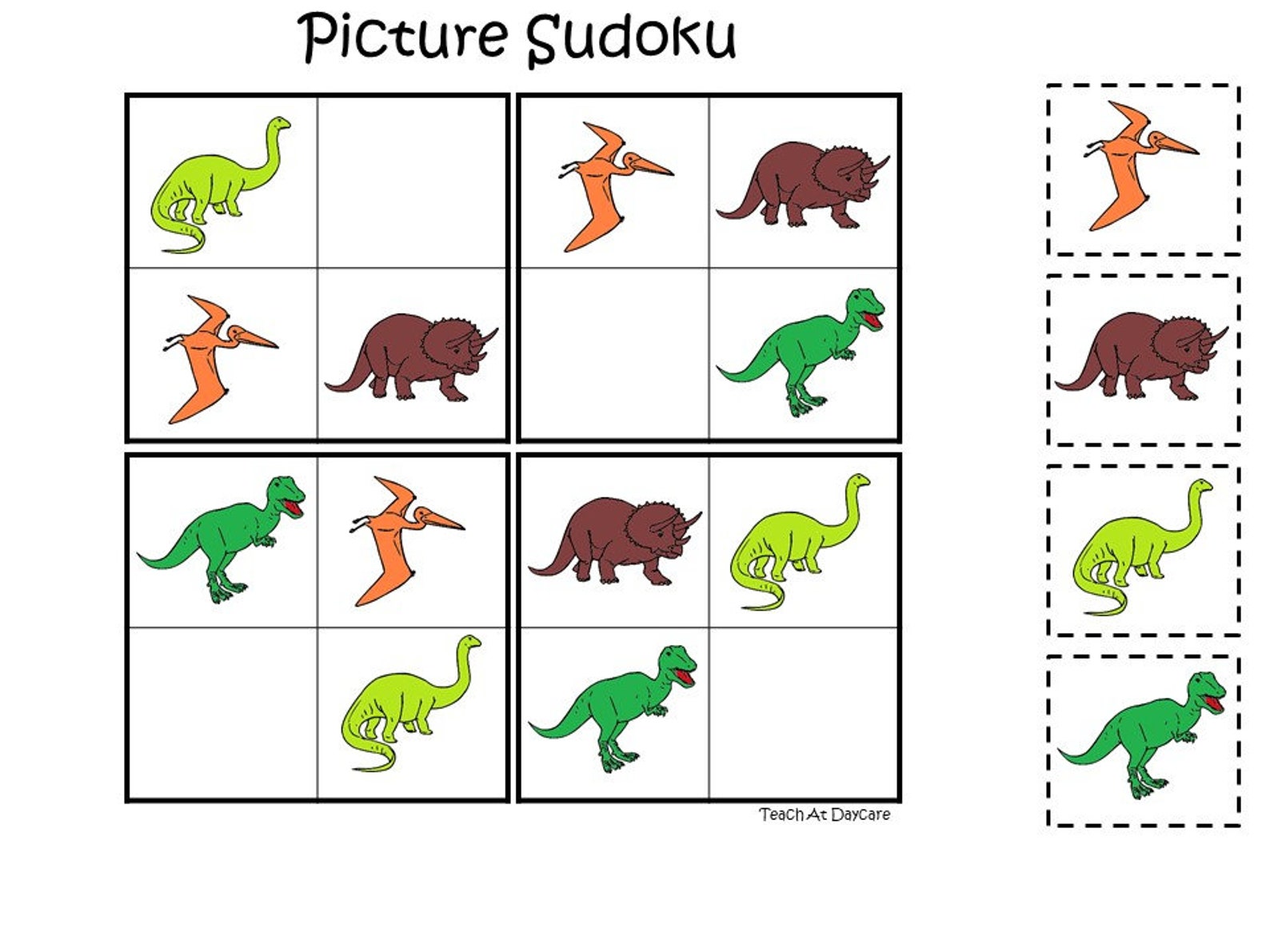 30 Dinosaur Printable Preschool Educational Games Download. Games and ...