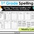 Fry First Hundred Words 21-30 Single Week Spelling Unit. Trace, Box ...