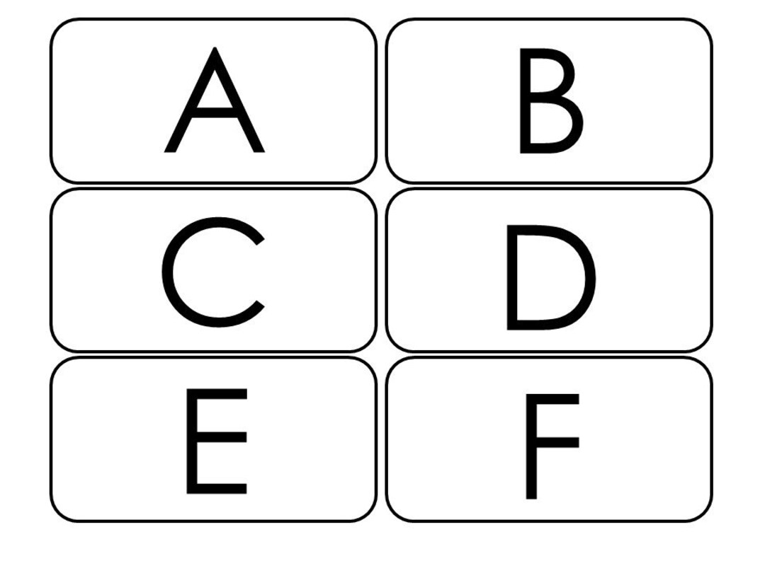 26 Printable Uppercase Alphabet Flashcards. Preschool-kindergarten ...