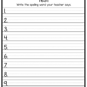 Fry First Hundred Words 71-80 Single Week Spelling Unit. Trace, Box ...