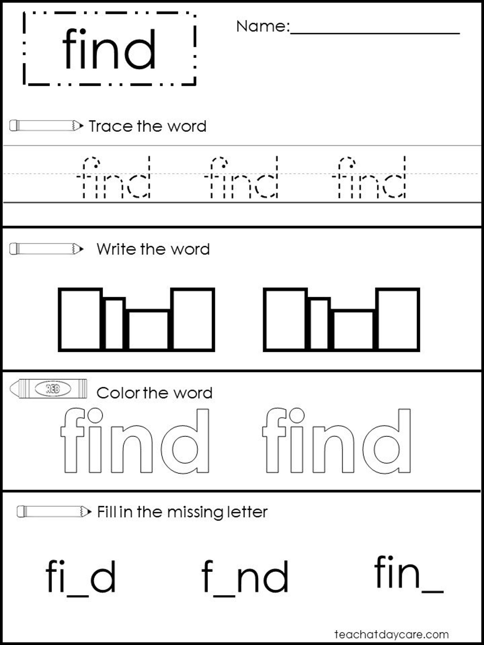 40 Printable Dolch Pre Primer Word Work Worksheets Etsy 40-printable-dolch-pre-primer-word-work-worksheets-etsy