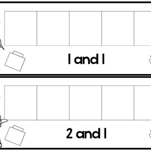 45 Printable Adding With Cubes Math Strips. Preschool-kdg-1st Grade ...