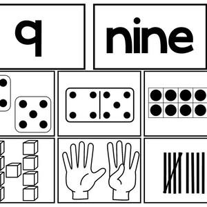 80 Printable Subitizing Sorting Cards. Preschool-kindergarten Math. - Etsy