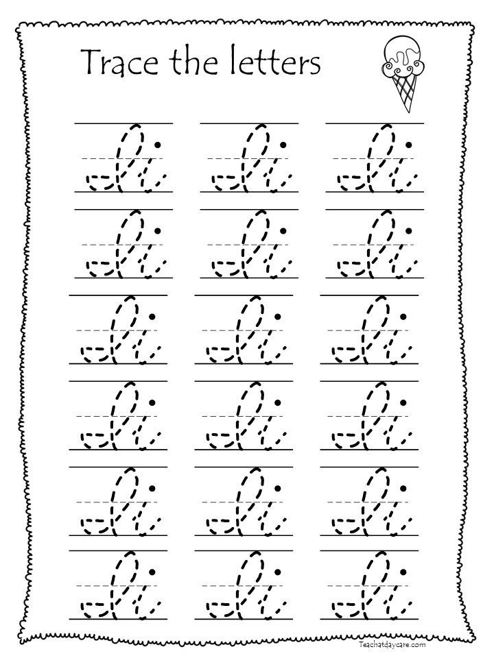 26 Printable Cursive Trace the Alphabet Worksheets. 1st-4th - Etsy UK