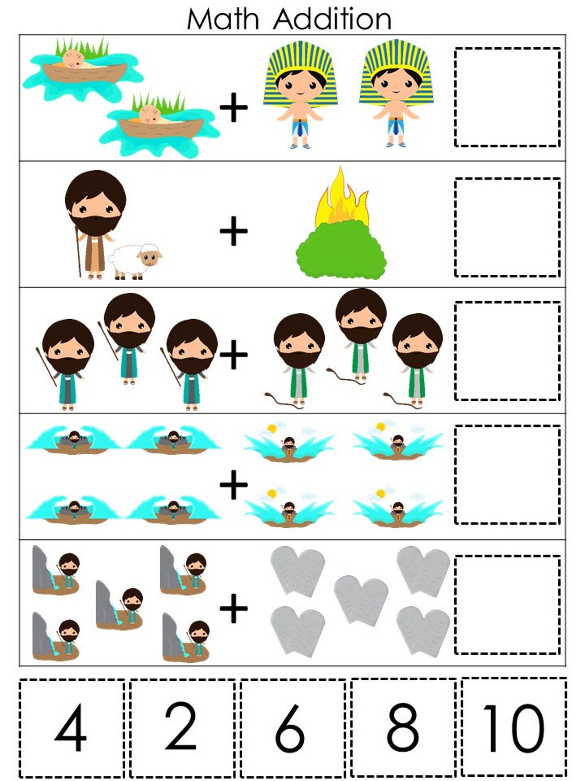 30 Moses Games Download. Games and Activities in PDF Files. | Etsy