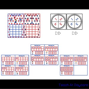 10 Printable 4th of July Themed Kindergarten Math Center Games and ...
