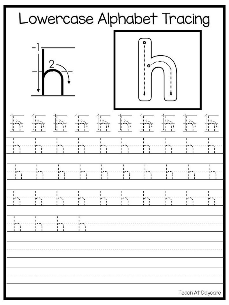 26 Printable Lowercase Alphabet Tracing Worksheets. | Etsy