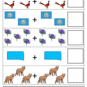 30 South Dakota State Symbols Themed Learning Games Download. ZIP File ...