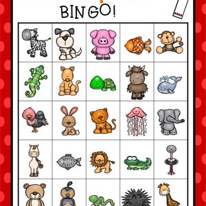 Animal Alphabet Bingo Phonics Game and Worksheets. Color & Black and ...