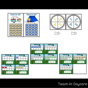 10 Printable Camping Themed Kindergarten Math Center Games and ...