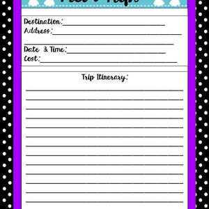 Printable Ribbon and Rainbows Planner. Homeschool Lesson Planning ...