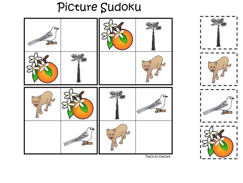 30 Florida State Symbols Themed Learning Games Download. ZIP | Etsy