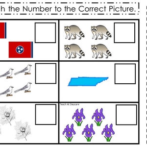 30 Tennessee State Symbols Themed Learning Games Download. ZIP File ...