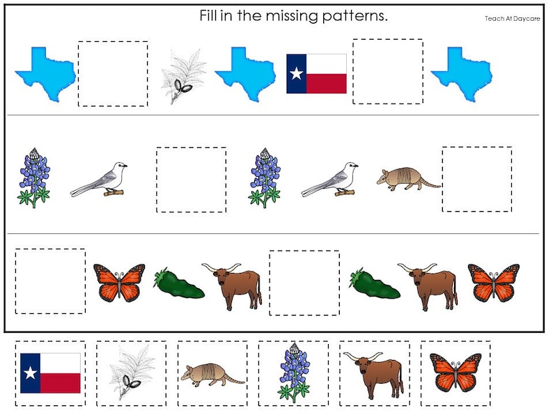 30 Texas State Symbols Themed Learning Games Download. ZIP | Etsy