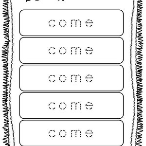 41 Printable Dolch Pre-primer Sight Word Rainbow Roll and Trace ...