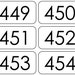100 Printable Numbers 401-500 Flashcards. Preschool Thru Third Grade ...