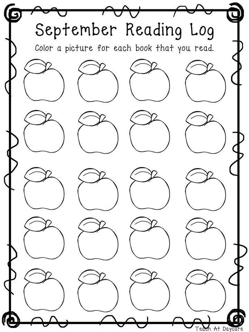 12 Printable Monthly Themed Reading Log Worksheets. Kdg-5th Grade ELA ...