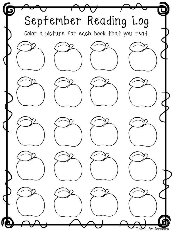 12 Printable Monthly Themed Reading Log Worksheets. Kdg-5th - Etsy Canada
