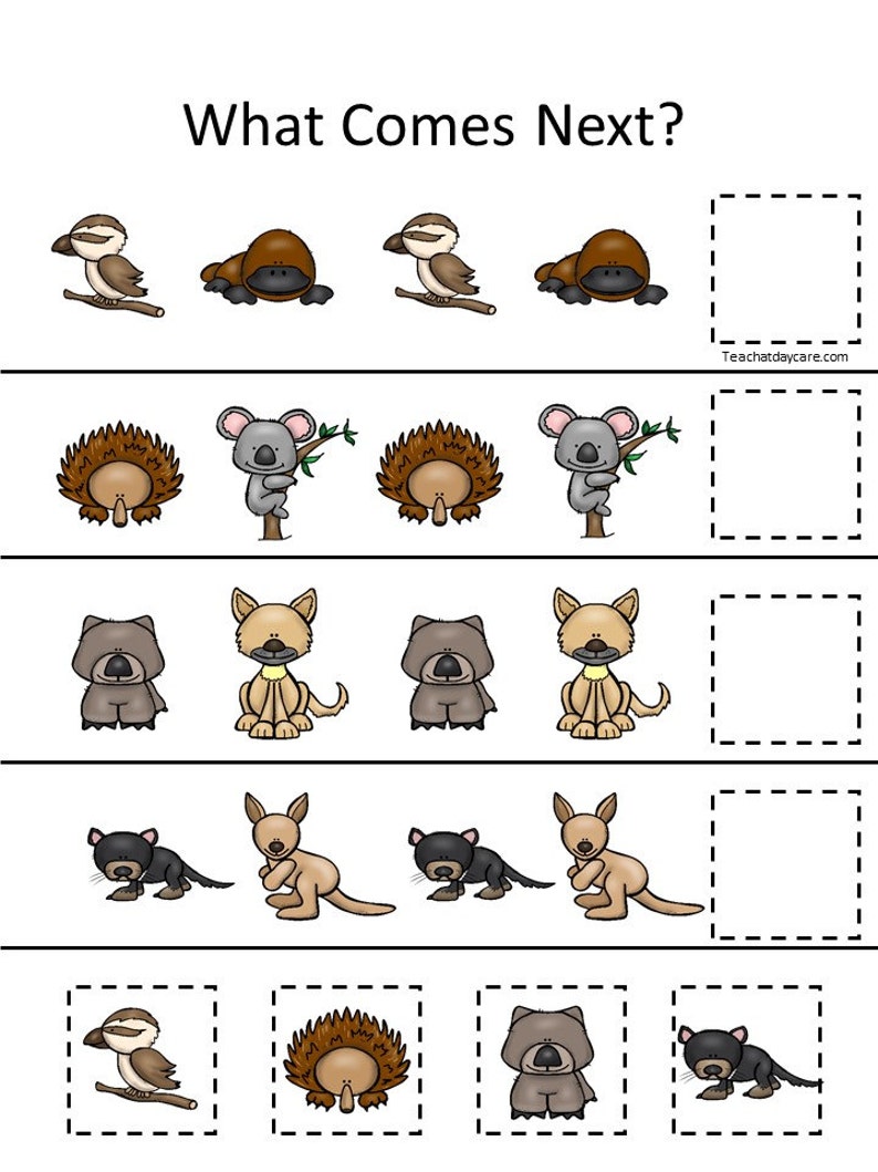 30 Australian Animals Games Download. Games and Activities in | Etsy