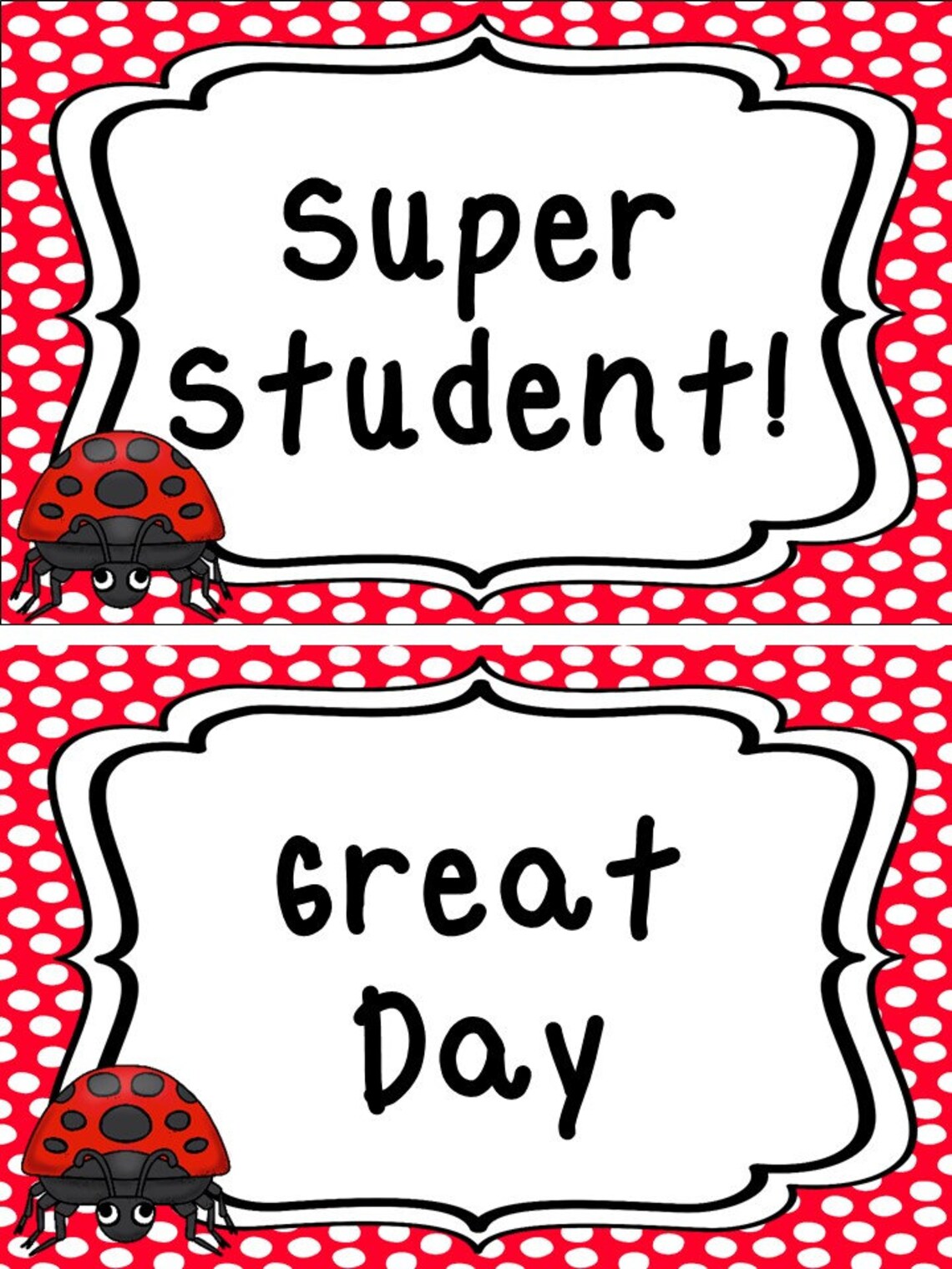 7 Printable Ladybugs Theme Preschool Behavior Clip Chart | Etsy