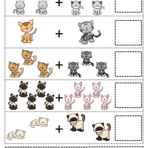 30 Printable Cats Preschool Educational Games Download. Games and ...