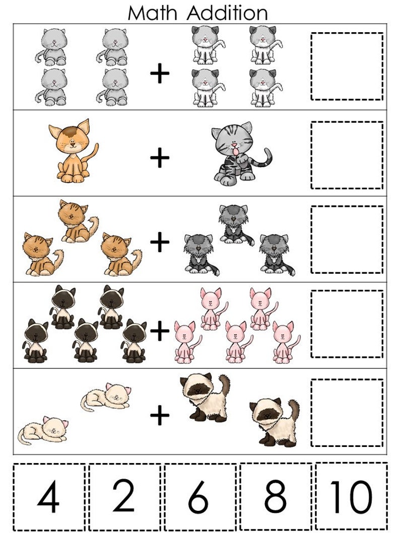 30 Printable Cats Preschool Educational Games Download. Games and ...
