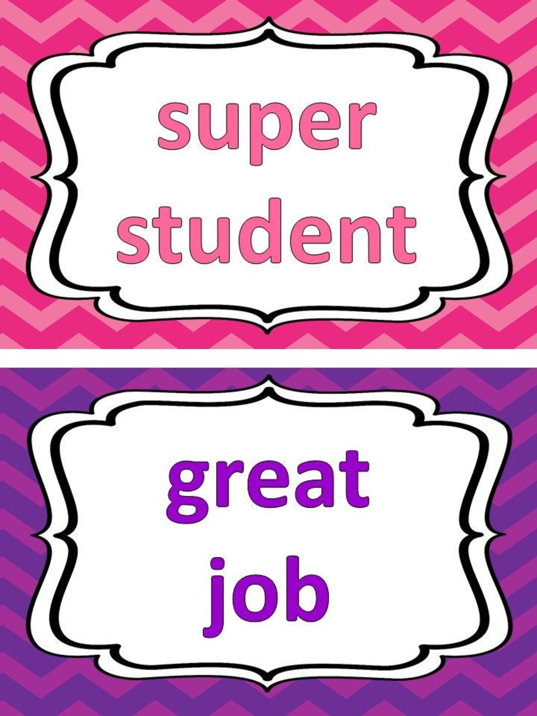 7 Printable Chevron Design Preschool Behavior Clip Chart Cards. School ...