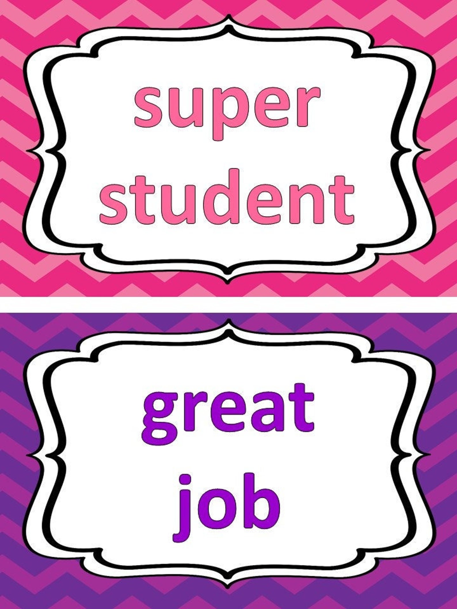 7 Printable Chevron Design Preschool Behavior Clip Chart - Etsy