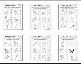 Hojas De Trabajo De Sonidos Finales De Primer Grado Sonidos Finales