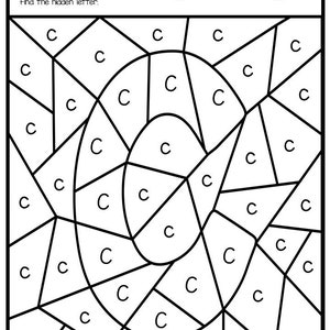 Uppercase Hidden Letters Worksheets. Letter Recognition. Preschool-kdg ...