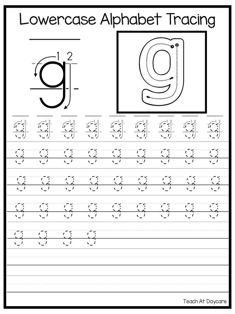 26 Printable Lowercase Alphabet Tracing Worksheets. | Etsy