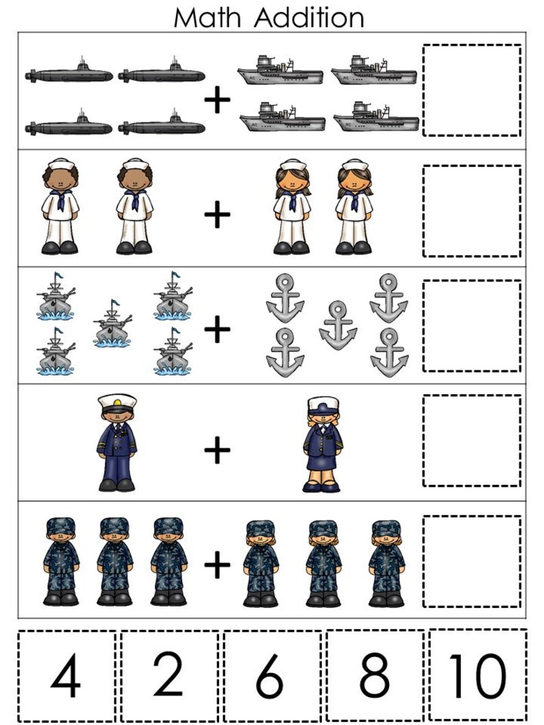 30 US Navy Preschool Games and Activities Download. Printable - Etsy