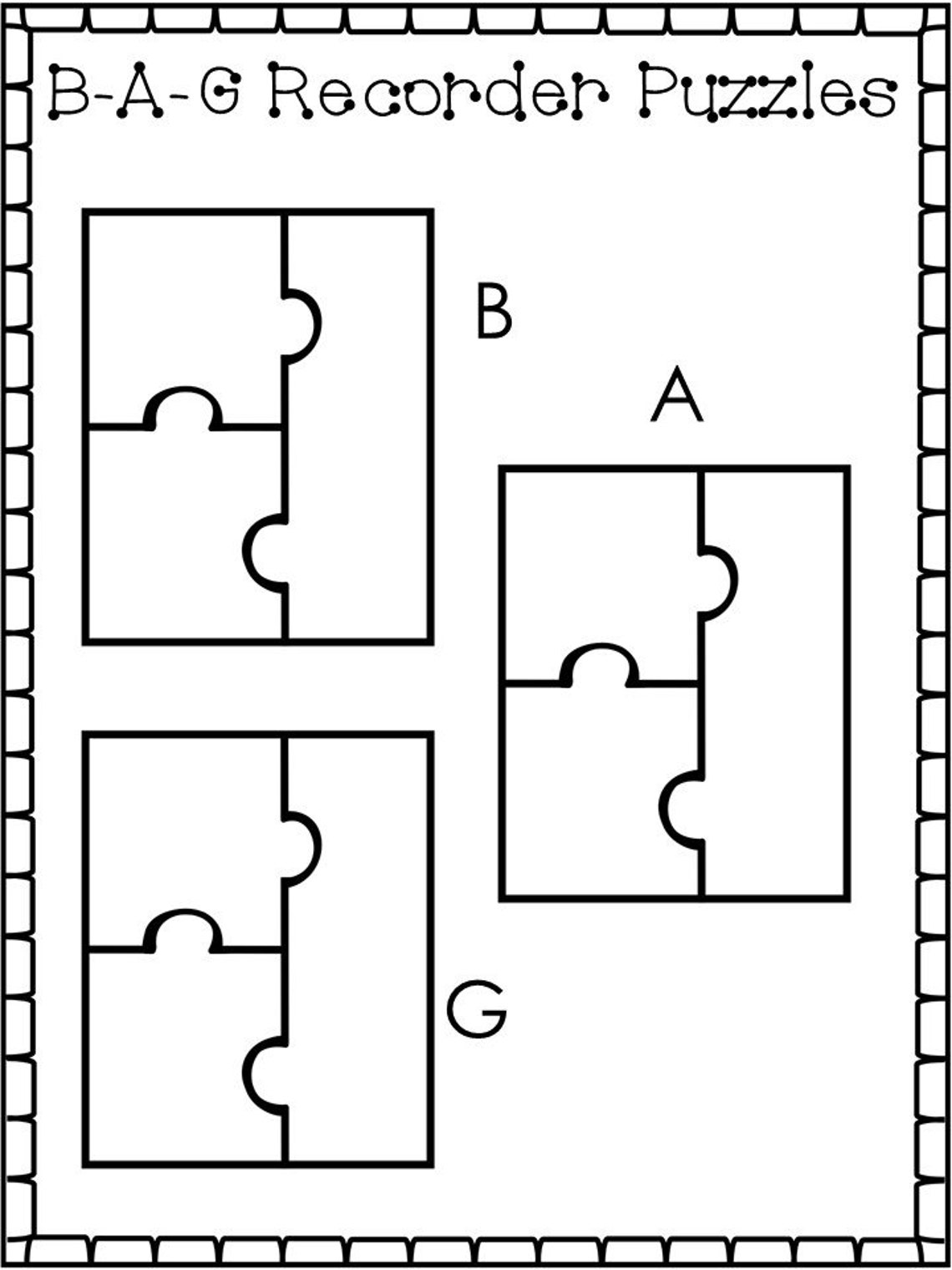 11 B, A, G, Recorder Worksheets. Music Appreciation and Composition ...