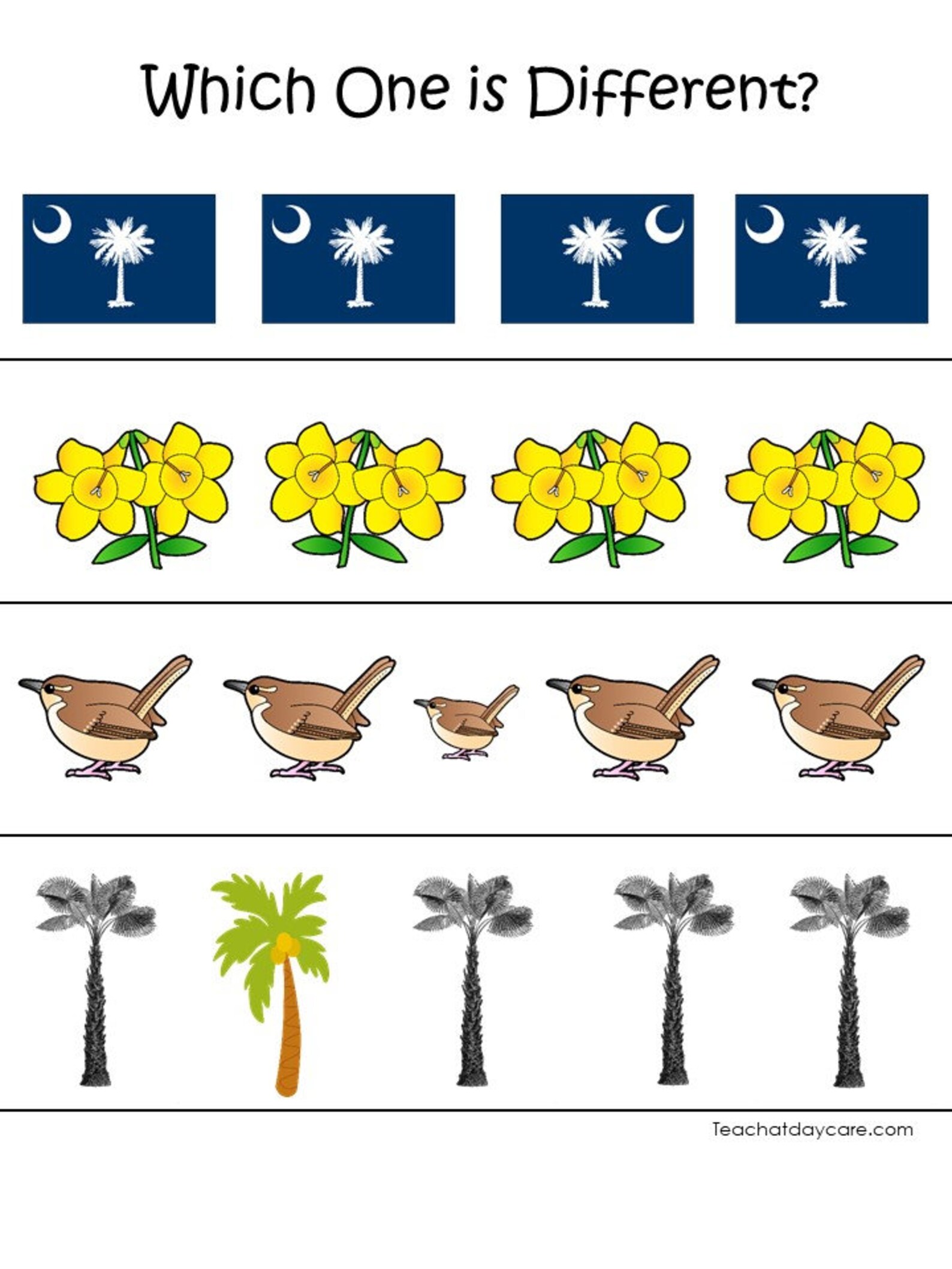 30 South Carolina State Symbols Themed Learning Games | Etsy
