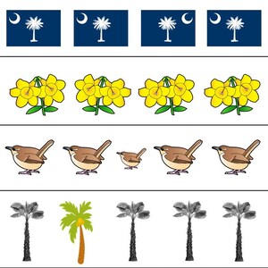 30 South Carolina State Symbols Themed Learning Games Download. ZIP ...