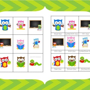 30 Wise Ol' Owls Games Download. Games and Activities in PDF Files. - Etsy