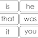 100 Printable Fry's First Hundred Sight Word Flashcards. Kindergarten ...