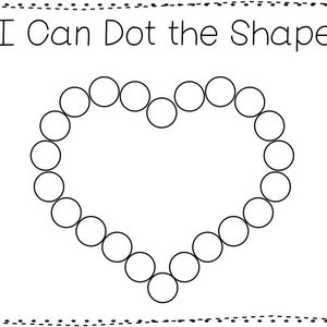 15 I Can Dot the Shapes Preschool and Kindergarten Worksheets. Child ...