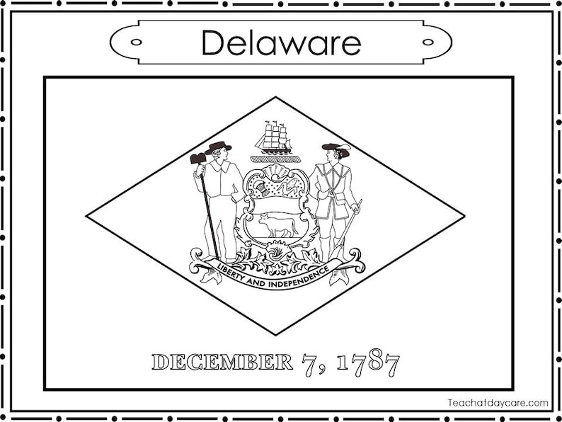 50 State Flag Color Worksheets State Symbols Curriculum. - Etsy