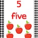 20 Printable Apple Themed Numbers Posters. Numbers 1-20. Classroom Wall ...