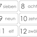 20 Printable German Numbers 1-20 Flashcards. Preschool Thru Third Grade ...