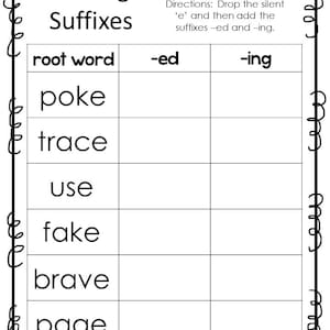 10 Printable Adding Suffixes Worksheets. 1st-2nd Grade ELA Worksheets ...