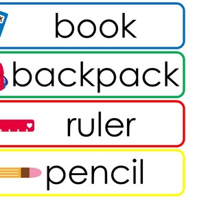 Back to School Single Week Themed Word Wall Set. Classroom Bulletin ...