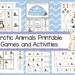 30 Printable Arctic Animals Preschool Educational Games Download. Games ...